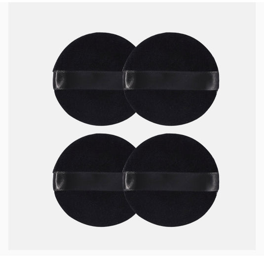 Round Powder Puff Black Pack of 3 – The Drugstore Company